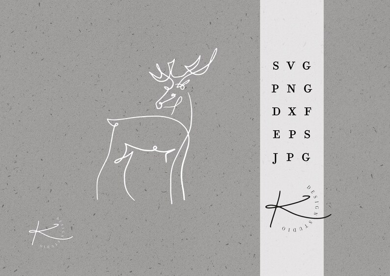 HIRSCH PLOTTERDATEI / svg png dxf jpg eps file bundle for - Etsy.de