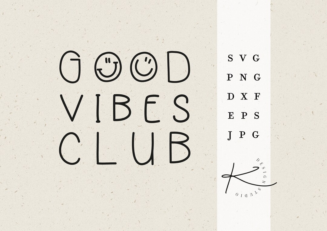 GOOD VIBES PLOTTERDATEI / svg png dxf jpg eps file bundle for plotter - Etsy.de