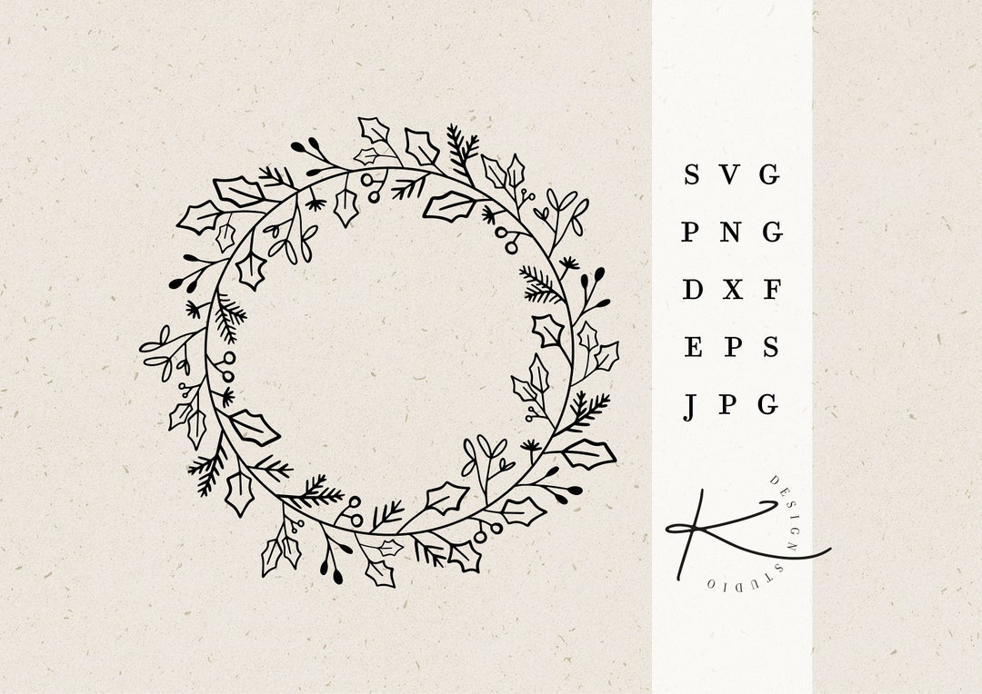 KRANZ PLOTTERDATEI / Weihnachtsbaum Winter Weihnachten xmas svg png dxf jpg eps file bundle for ...