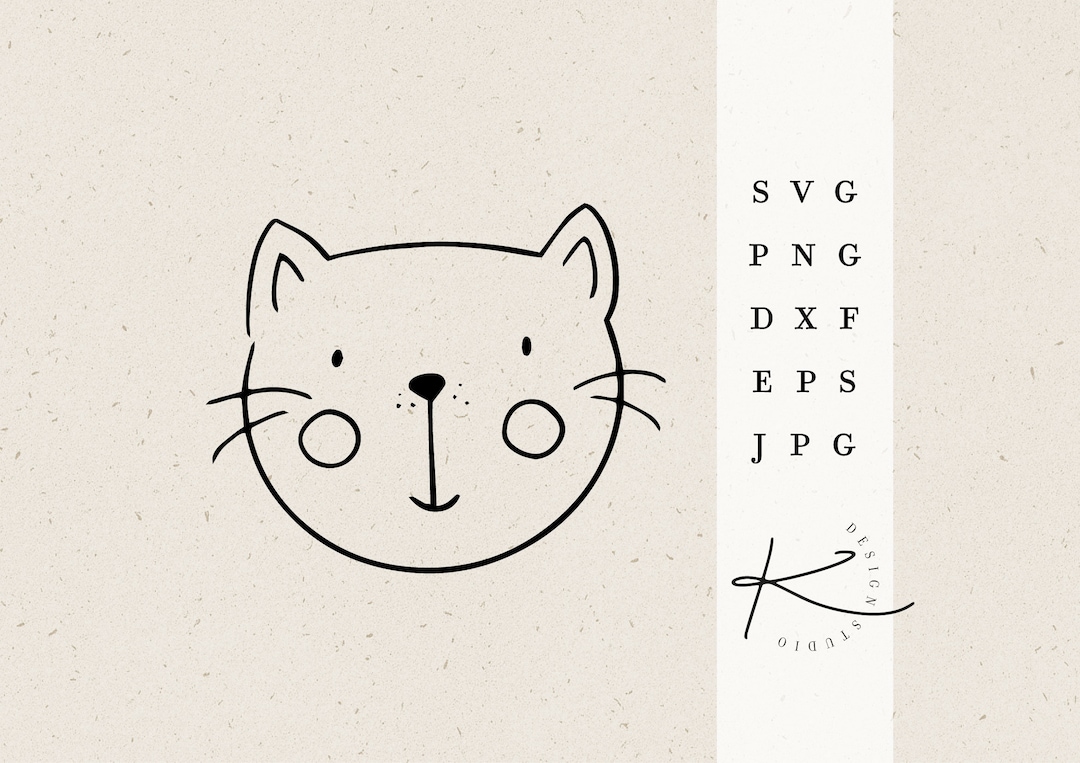 KATZE PLOTTERDATEI / svg png dxf jpg eps file bundle for plotter datei ...