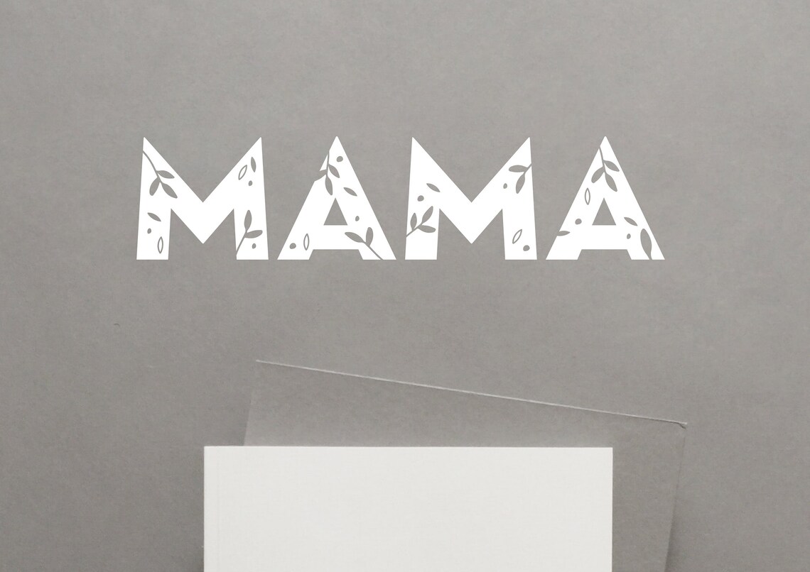 MAMA CUT FILE / svg png dxf jpg eps file bundle for plotter - Etsy.de