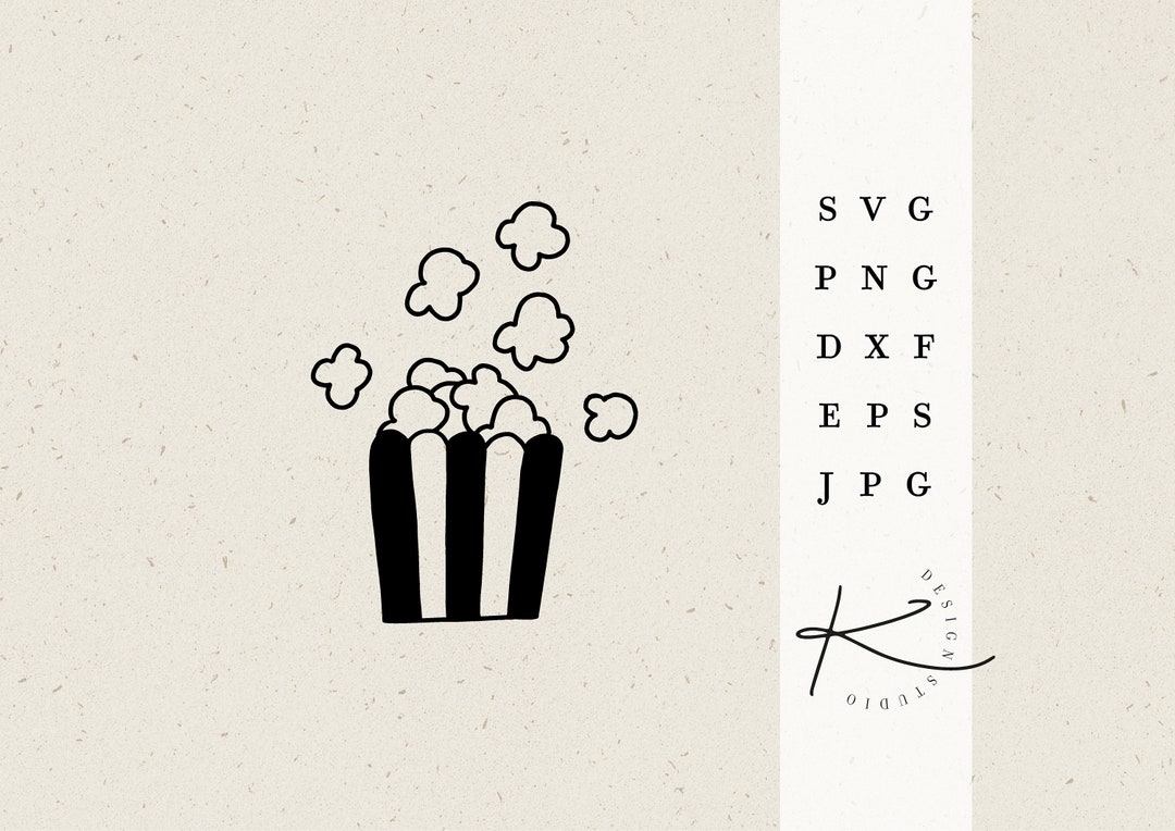 POPCORN PLOTTERDATEI / svg png dxf jpg eps file bundle for plotter ...