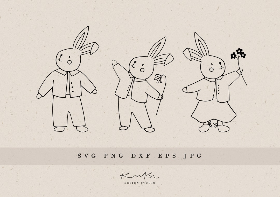 PLOTTERDATEI HASE SET / svg png dxf jpg eps file bundle for plotter ...