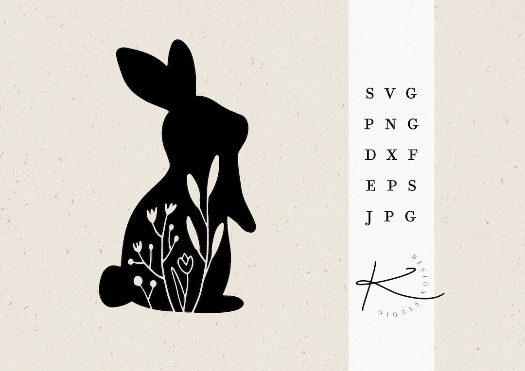PLOTTERFILE EASTER Bunny / Svg Png Dxf Jpg Eps File Bundle for Plotter ...