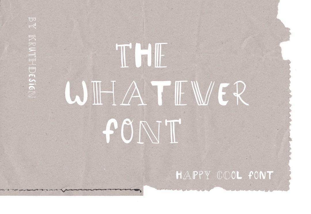 FONT 01 / hand lettering font for logo, wedding, kids casual chic style ...