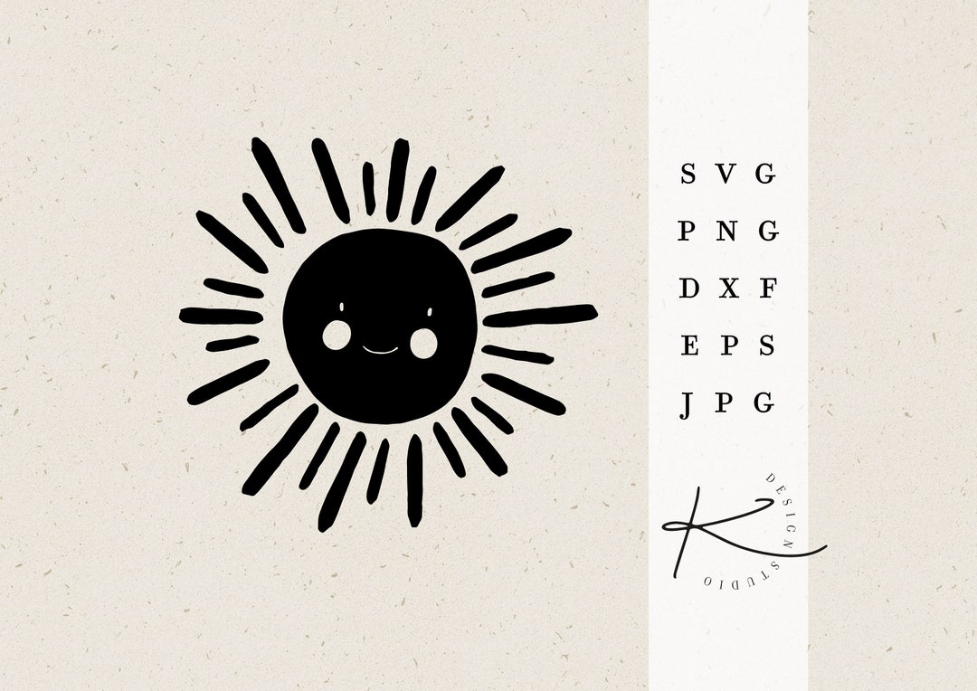 SUN CUT FILE / Svg Png Dxf Jpg Eps File Bundle for Plotter - Etsy