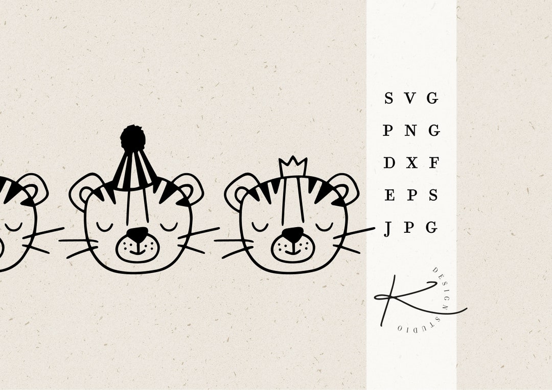 TIGER PLOTTERDATEI / svg png dxf jpg eps file bundle for plotter datei - Etsy.de