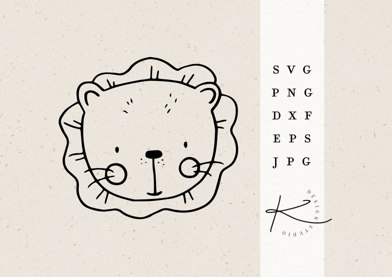 LION PLOTTER FILE / Svg Png Dxf Jpg Eps File Bundle for Plotter File - Etsy