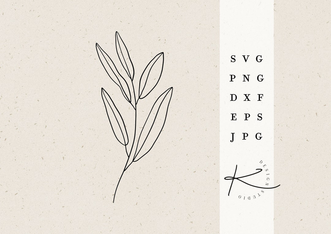 LEAF CUT FILE / Svg Png Dxf Jpg Eps File Bundle for Plotter File - Etsy