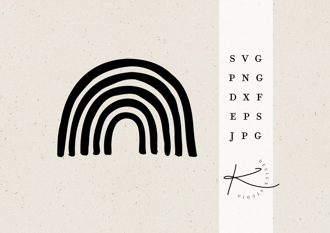 RAINBOW CUT FILE / Svg Png Dxf Jpg Eps File Bundle for Plotter - Etsy