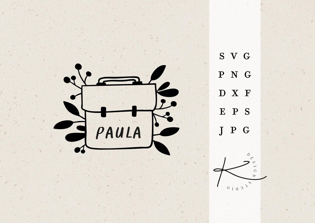SCHOOL BAG PLOTTER FILE / Svg Png Dxf Jpg Eps Set Plotter File - Etsy