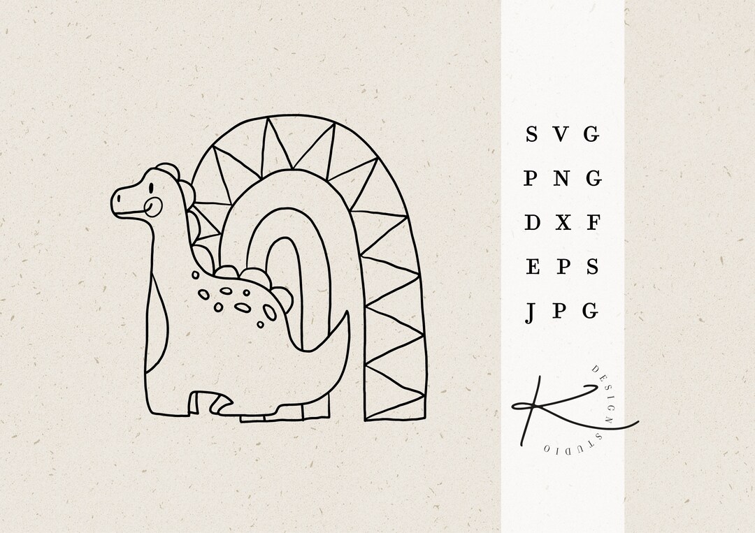 DINO PLOTTERDATEI / svg png dxf jpg eps file bundle for plotter datei Regenbogen - Etsy.de