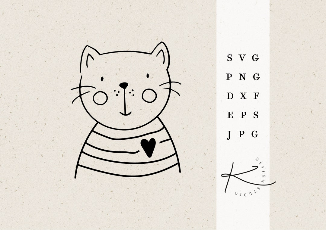 PLOTTERDATEI KATZE / svg png dxf jpg eps file bundle for plotter datei - Etsy.de