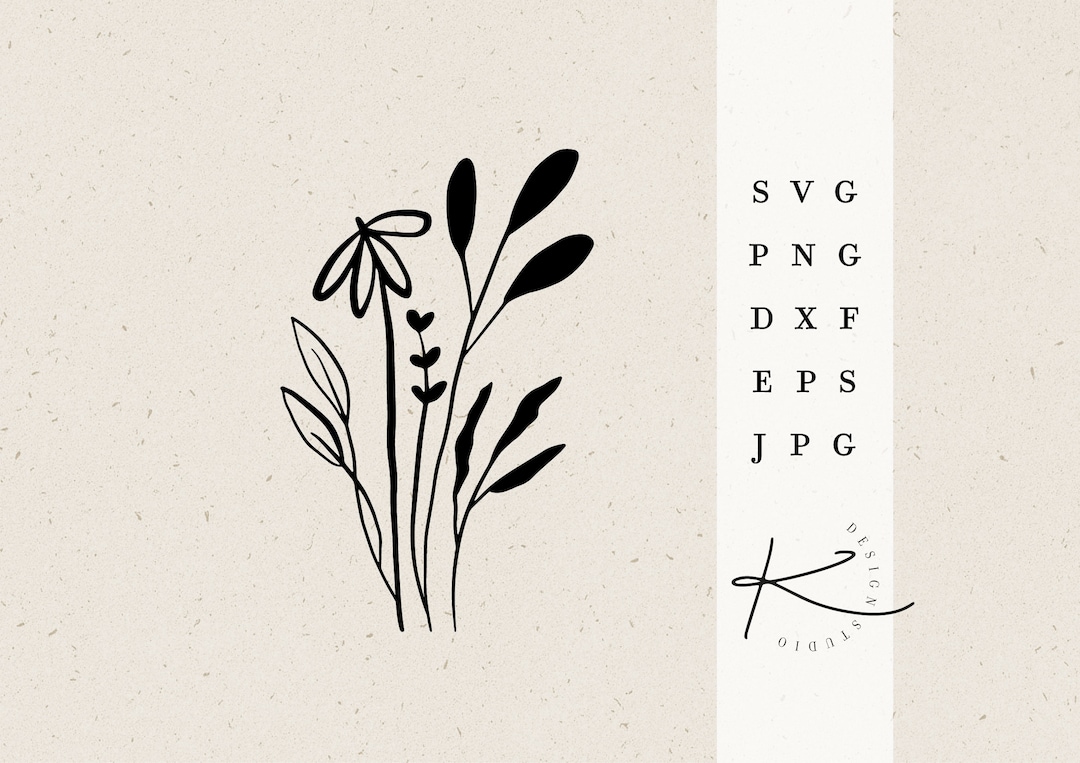 FLOWER PLOTTER FILE 03 / Svg Png Dxf Jpg Eps File Bundle for Plotter ...
