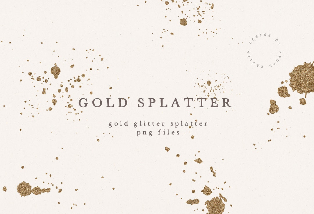 SPLATTER GOLD BUNDLE / Craft Artist Paper Ink Bundle for Backgrounds ...