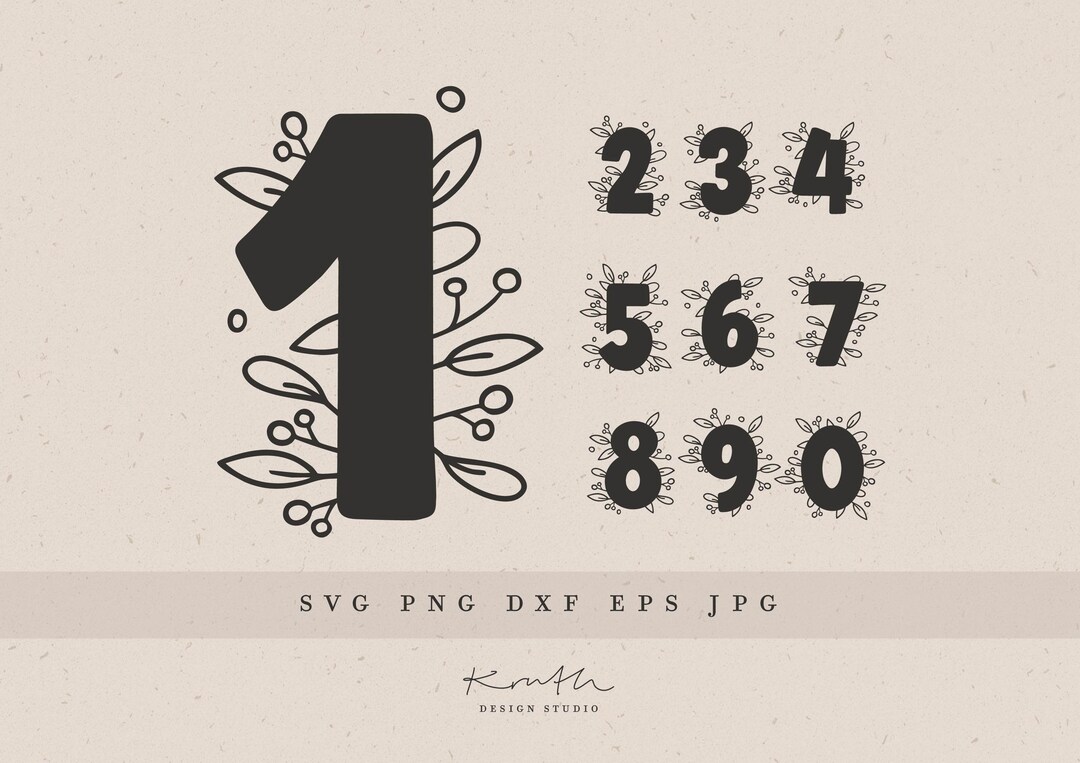 NUMBERS SET PLOTTER FILE / Svg Png Dxf Jpg Eps Set Plotter File Clipart ...