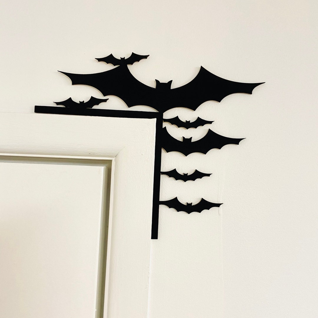 Bats Door Trim Art | Halloween Decoration - Etsy