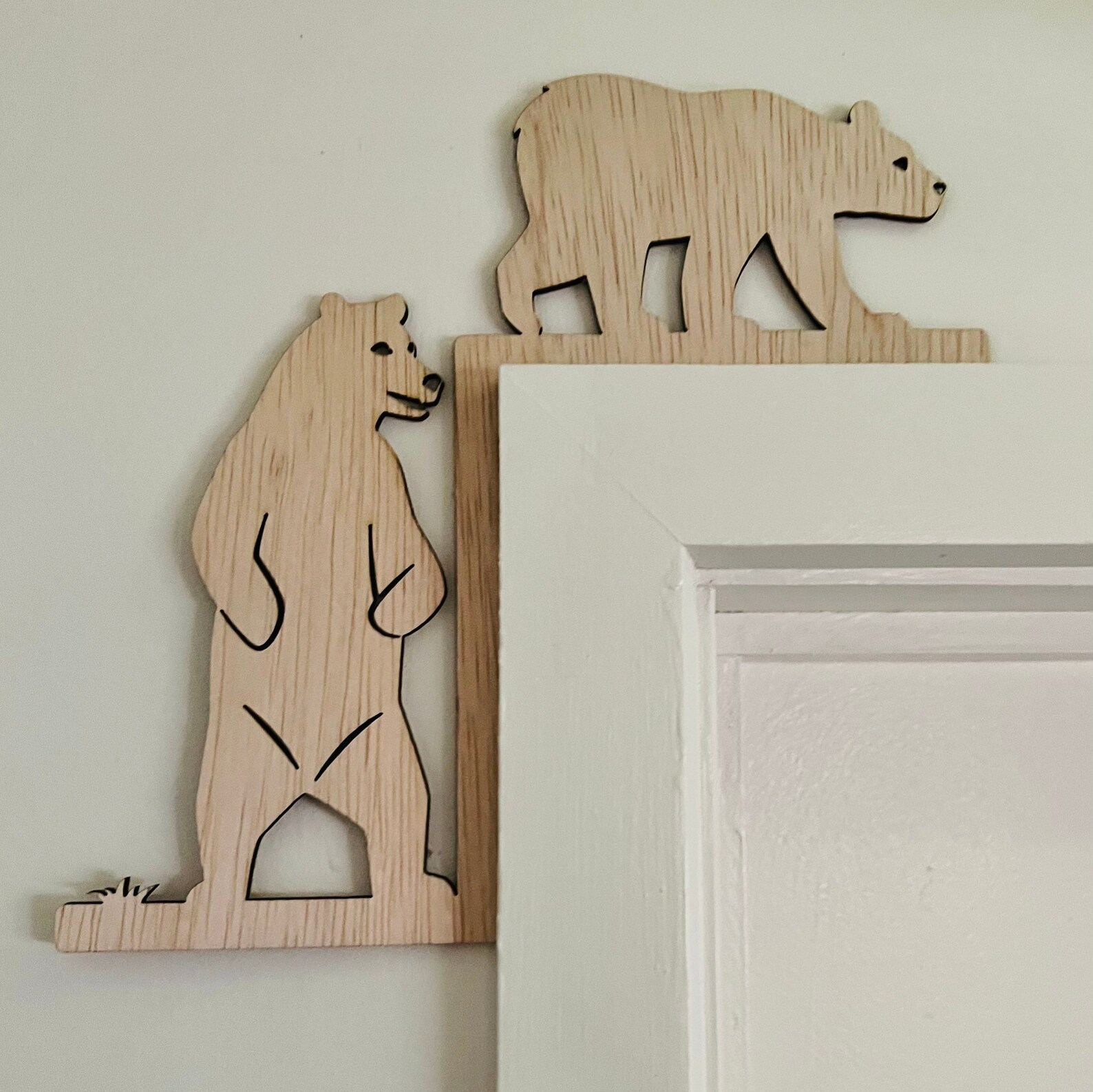 Bear Window or Door Trim Bear Wall Art Bear Home Decor - Etsy