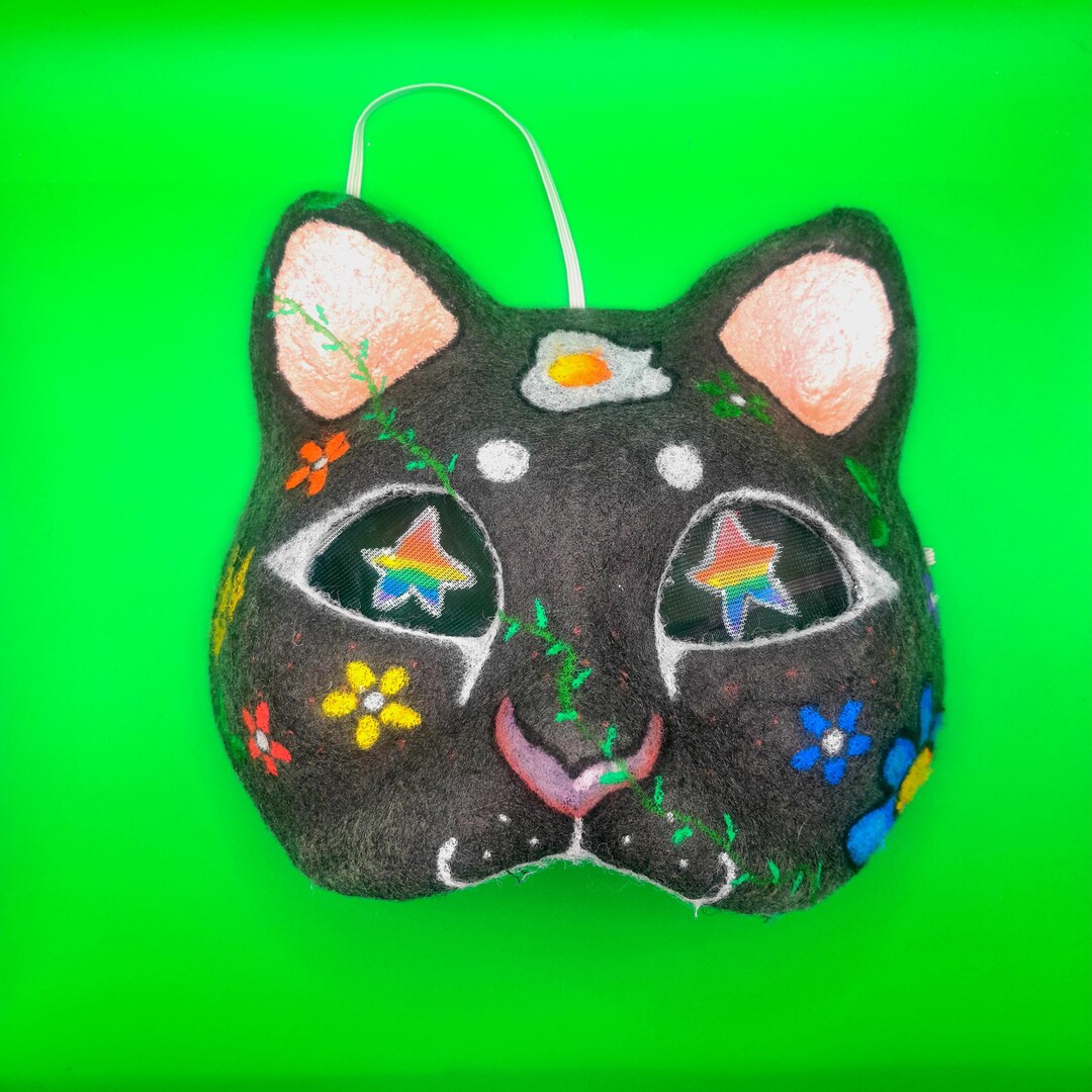 Handmade Artsy Cat Therian Furry Mask Cosplay Toony - Etsy UK