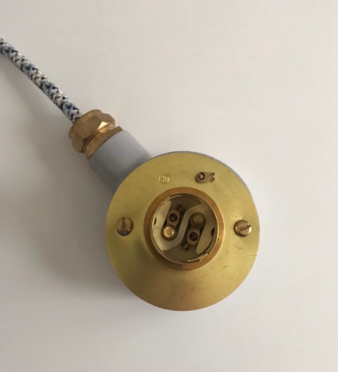 Conduit Steampunk Retro Light Fitting in Powder Coated Silver Gloss and ...