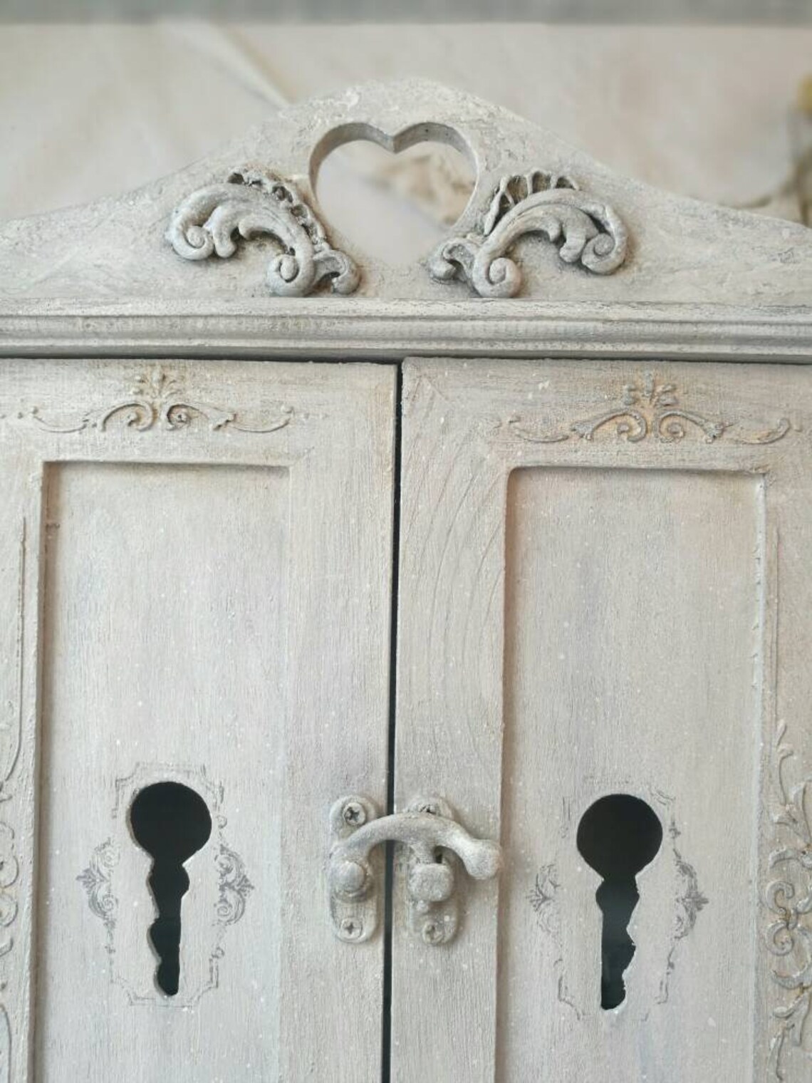 Large Vintage Wall Key Organizer Shabby Chic Wood Wall Key - Etsy