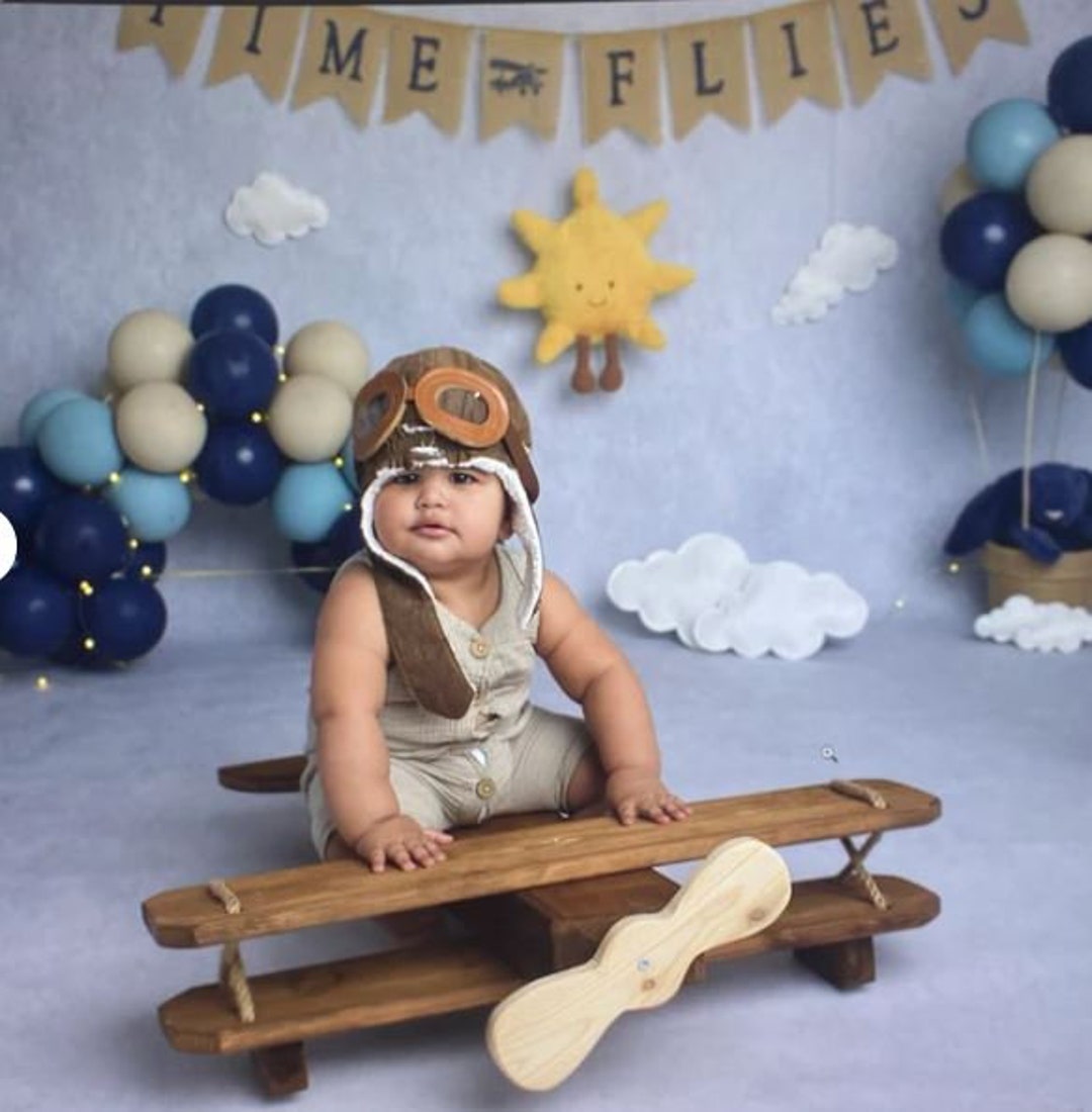 Newborn Wooden Plane Photography Aviation Wood Airplane Propeller ...