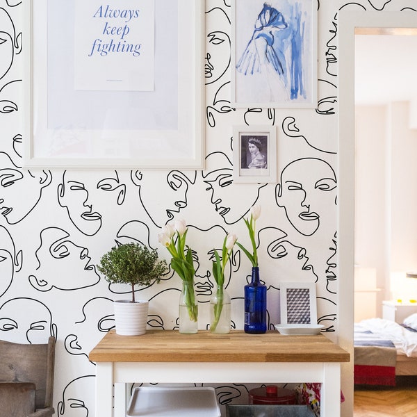 Abstract Line Wallpaper - Etsy