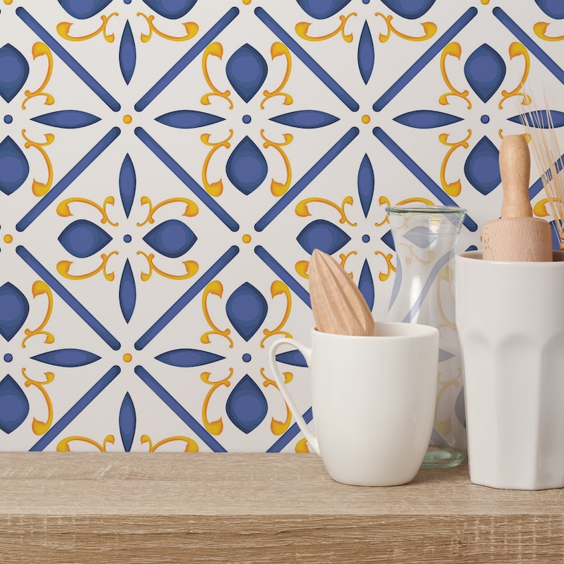 Tile Wallpaper - Etsy