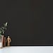 Solid Black Peel and Stick Wallpaper / Black Solid Color Removable ...