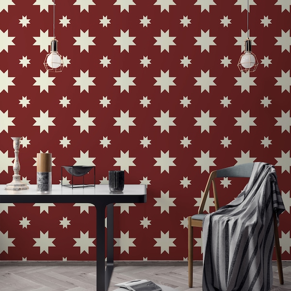 Red Wallpaper - Etsy