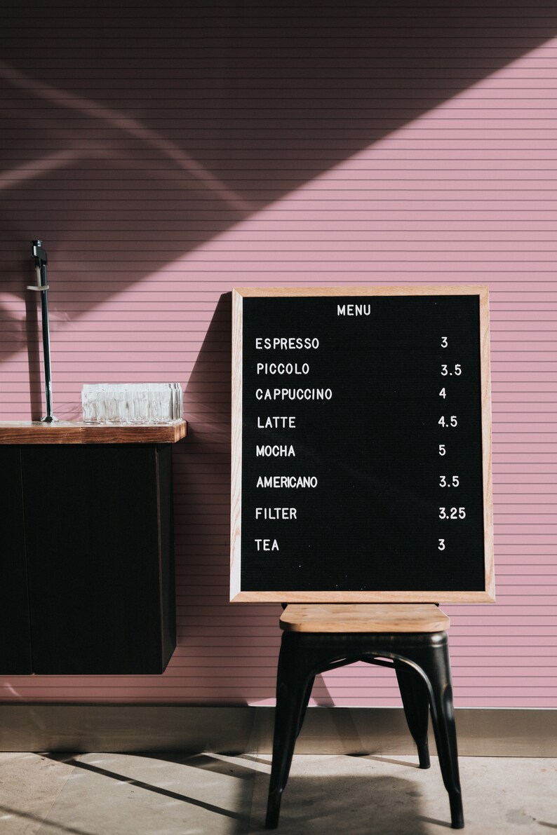 Pink Stripe Peel and Stick Wallpaper / Striped Removable Wallpaper ...