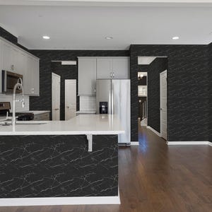 Abstract Marble Kitchen Cabinet Wallpaper - Peel & Stick Wallpaper for ...