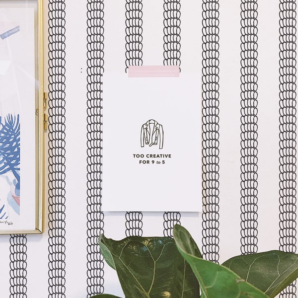 Striped Peel and Stick Wallpaper - Etsy