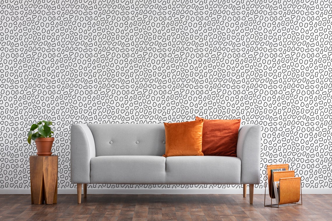 Patch Pattern Removable Wallpaper / Self-adhesive or Traditional ...