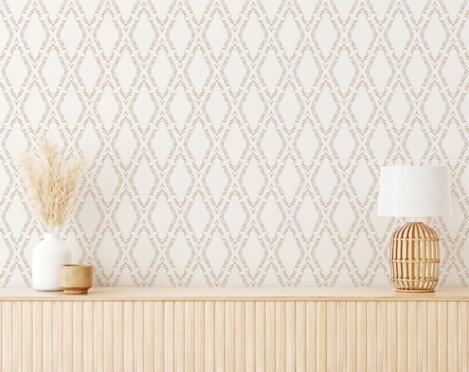 Hand Drawn Squares Removable Wall Covering / Abstract Peel and Stick ...