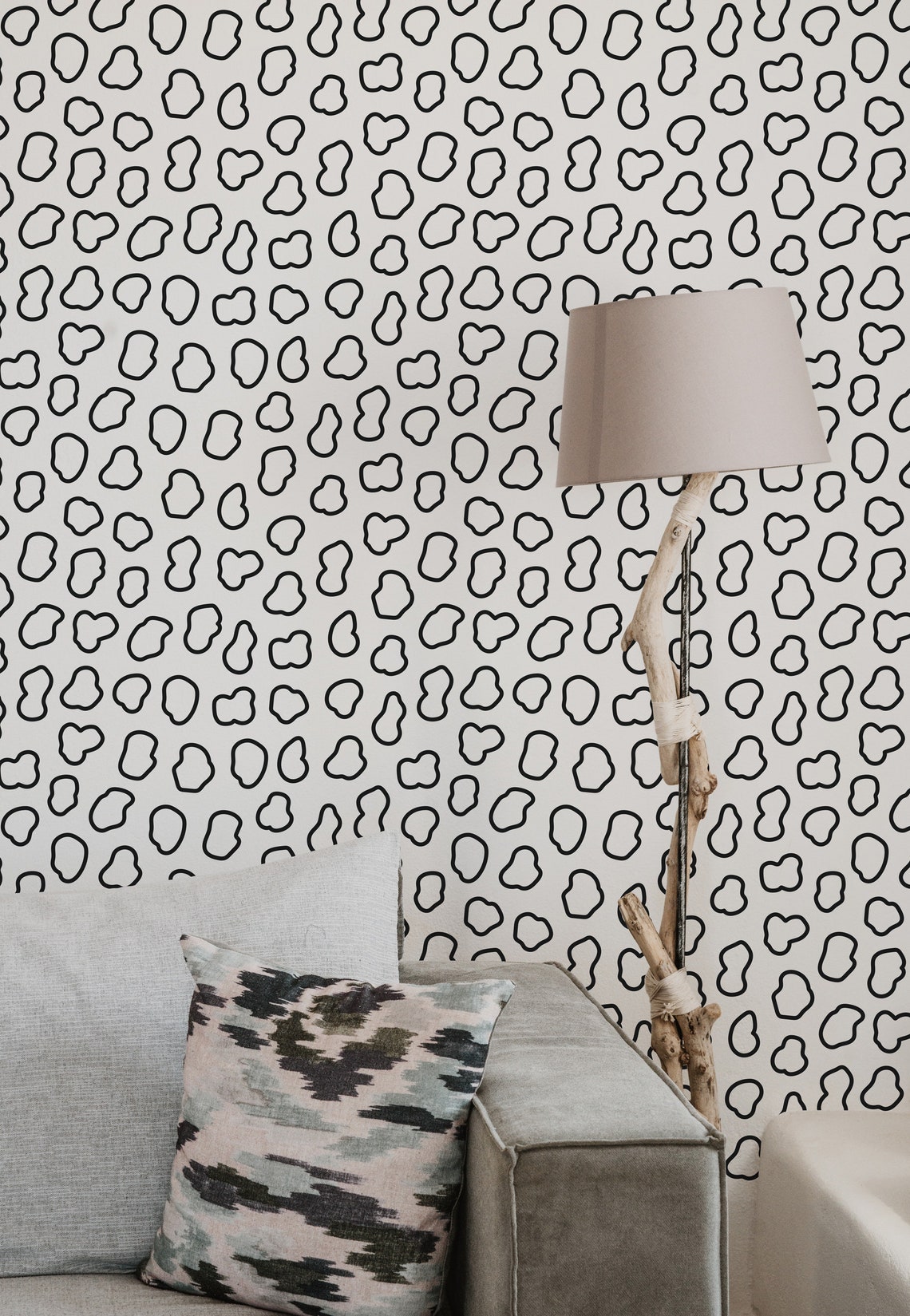 Patch Pattern Removable Wallpaper / Self-adhesive or Traditional ...