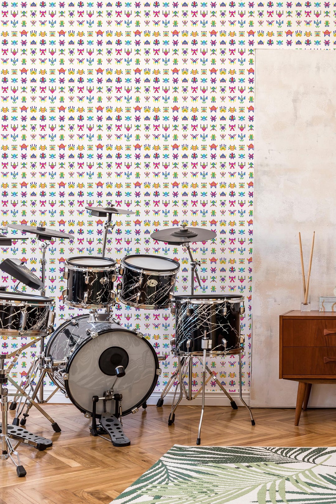 Cute Colorful Monsters Wallpaper | Cute Gaming Peel and Stick Removable ...