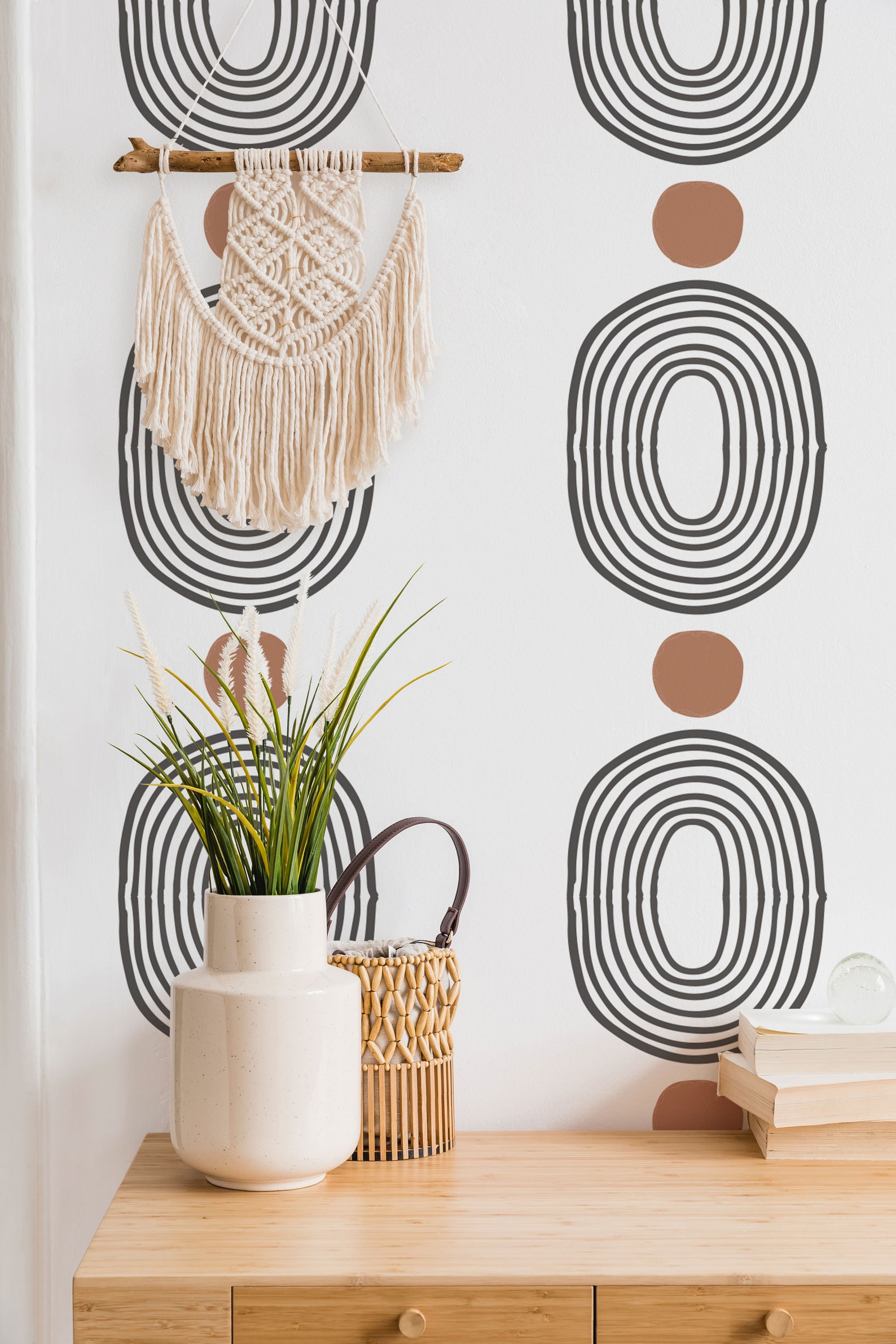 Abstract Shapes Removable Wallpaper / Self-adhesive or Traditional ...