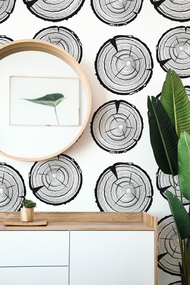 Tree Trunk Peel and Stick Wallpaper / Tree Removable Wallpaper - Etsy