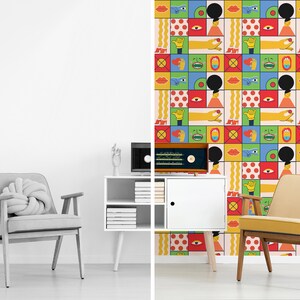 Funky Fun Wallpaper - Peel and Stick Wallpaper or Non Pasted Wallpaper ...
