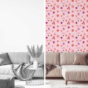 Cute Doodle Wallpaper - Peel and Stick Wallpaper or Non Pasted ...