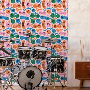 Funky Fun Wallpaper - Peel and Stick Wallpaper or Non Pasted Wallpaper ...