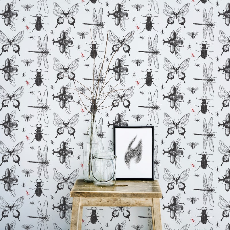 Insect Wallpaper - Etsy