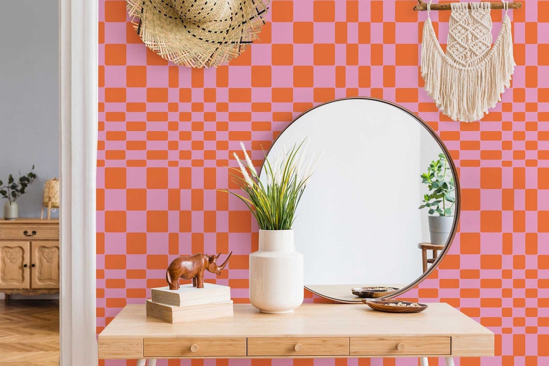 Funky Illusion Wallpaper - Peel and Stick Wallpaper or Non Pasted ...