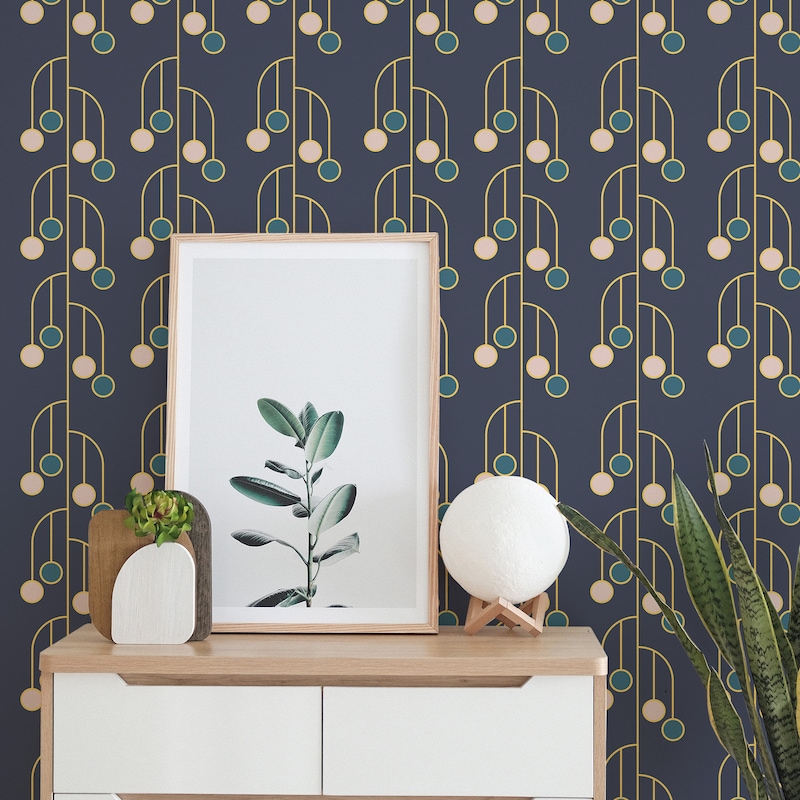 Navy Blue Wallpaper - Etsy