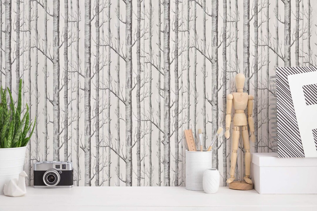 Tree Removable Wallpaper / Self-adhesive or Traditional Wallpaper With ...