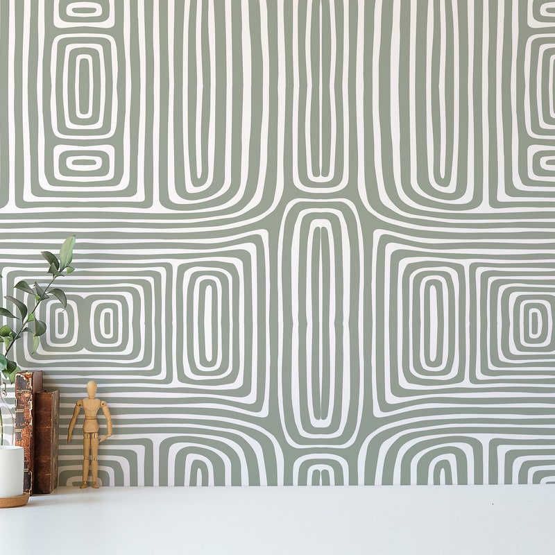 Abstract Line Wallpaper - Etsy