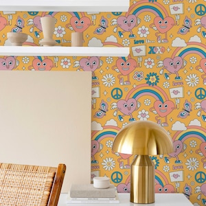 Funky Fun Wallpaper - Peel and Stick Wallpaper or Non Pasted Wallpaper ...