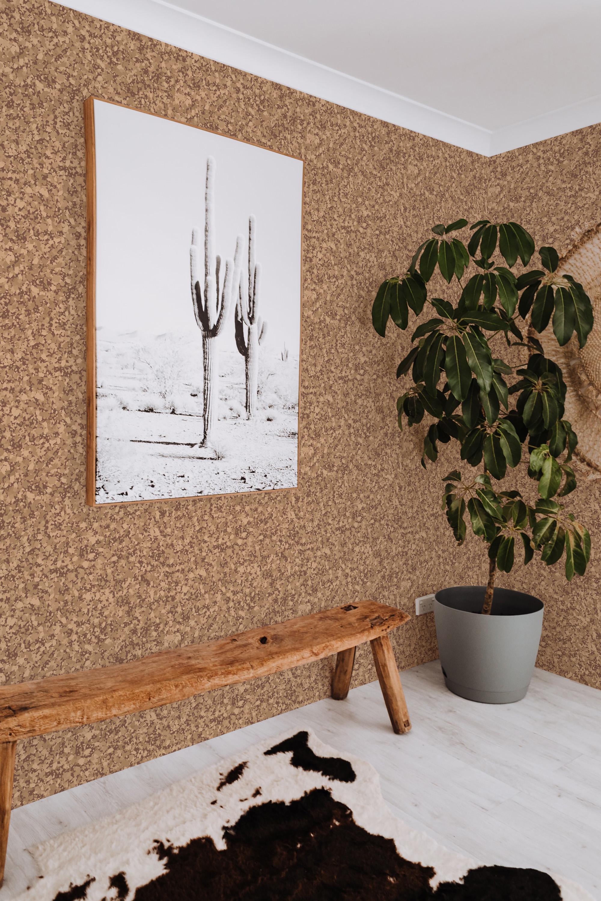 Eclectic Cork Look Wallpaper - Peel and Stick Wallpaper or Non Pasted ...