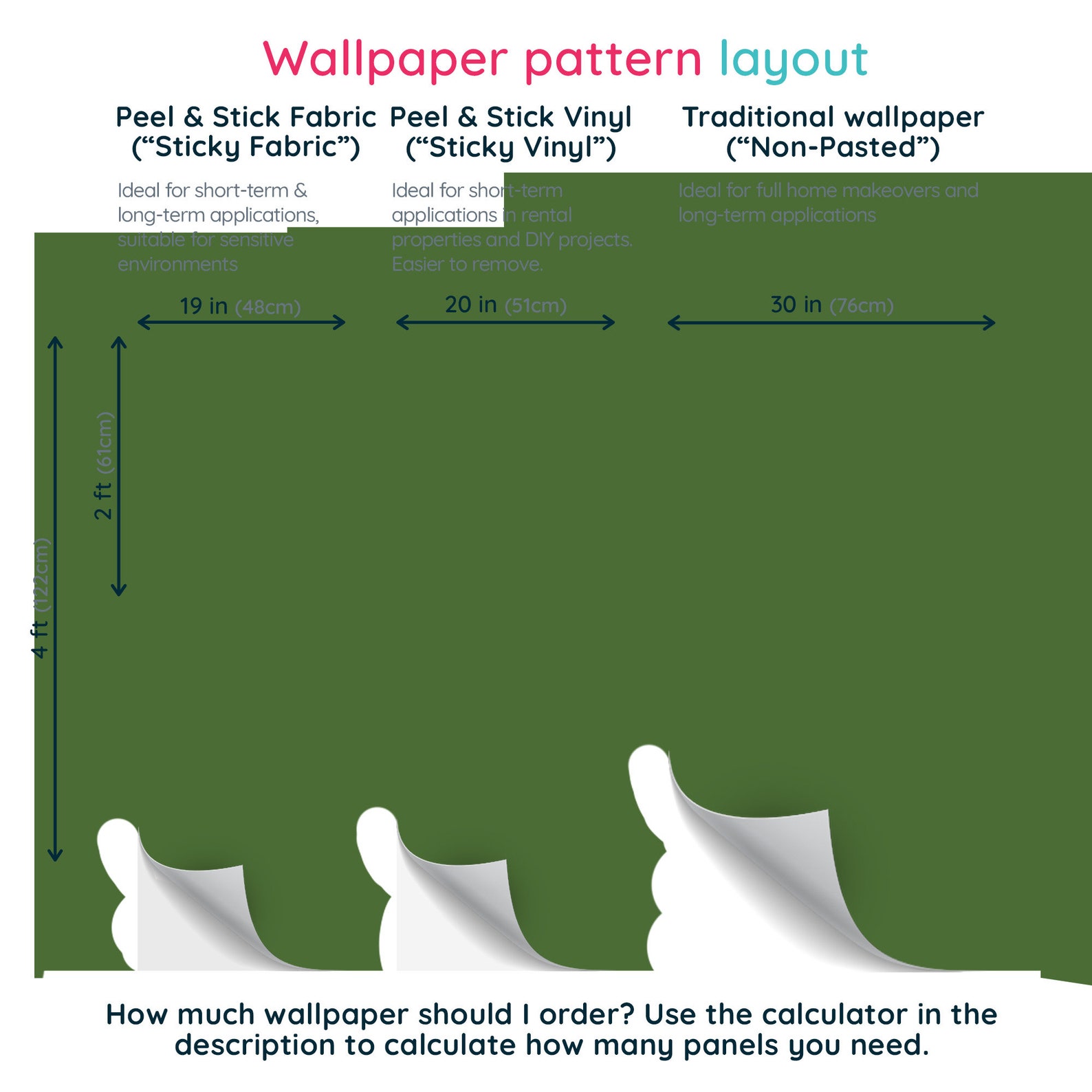 Grass Green Peel and Stick Wallpaper / Solid Green Removable - Etsy